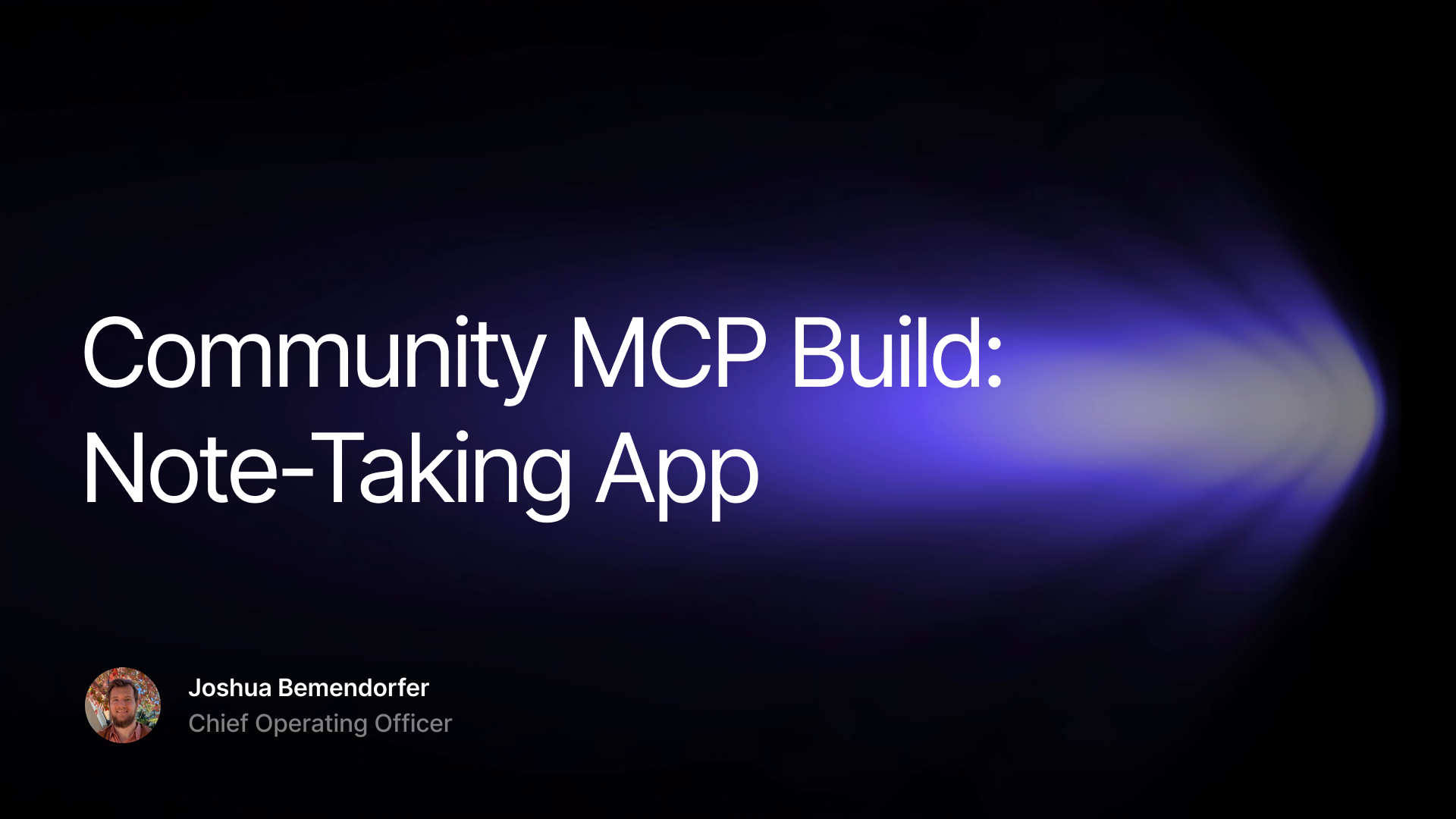 Community MCP Build: Note-Taking App | Directus TV